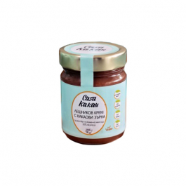 Crema artizanala de alune 50%, cu boabe de cacao, 200g, Casa Kakau