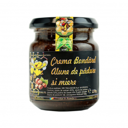 Crema Bondarel alune padure si miere, 230g, Prisaca Barnova
