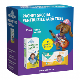 Alinan Imunotus, sirop iedera, 150ml + Alinan servetele umede, 50 buc ...