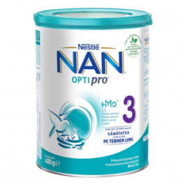Lapte praf Nestle NAN 3 Optipro, 400 g, 1-2 ani