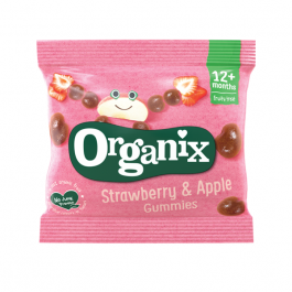 Figurine gumate din mere si capsuni, BIO, 12+ luni, 12g, Organix